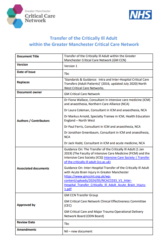 Transfer group - MFT ODN